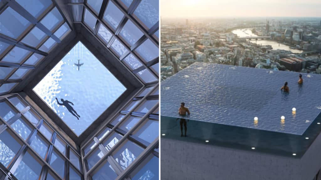 INFINITY LONDON POOL: la prima piscina a sfioro con vista a 360° sul mondo
